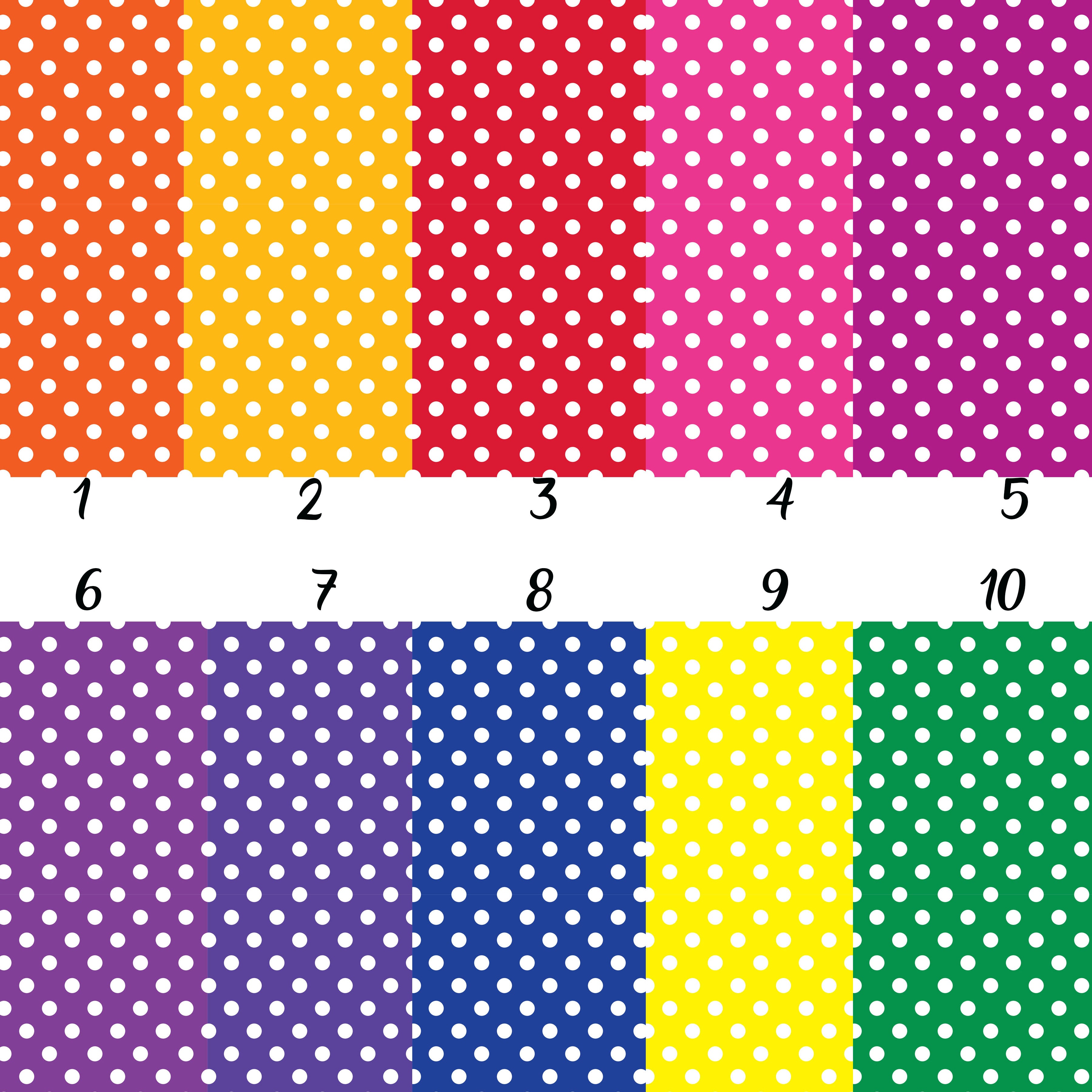 Bright Polka Dots Vinyl – Moxie Vinyls