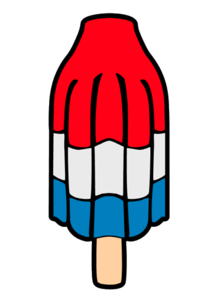 Red White Blue Patriotic Ice Pop Acrylic Blanks for Crafting – Moxie Vinyls