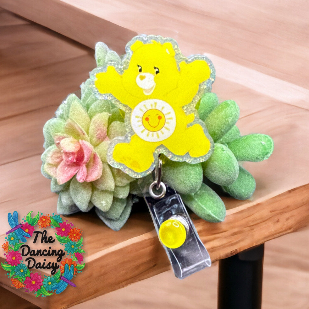 Care Bear Yellow Decal & Acrylic Blank COMBO – Moxie Vinyls