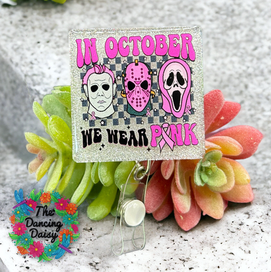 In October Pink Horror UV DTF – Moxie Vinyls