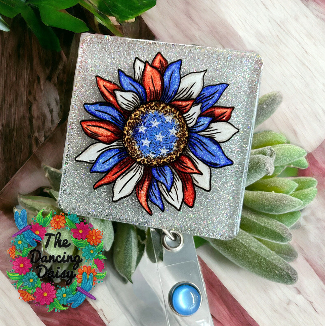 Red White Blue Sunflower UV DTF Transfer – Moxie Vinyls