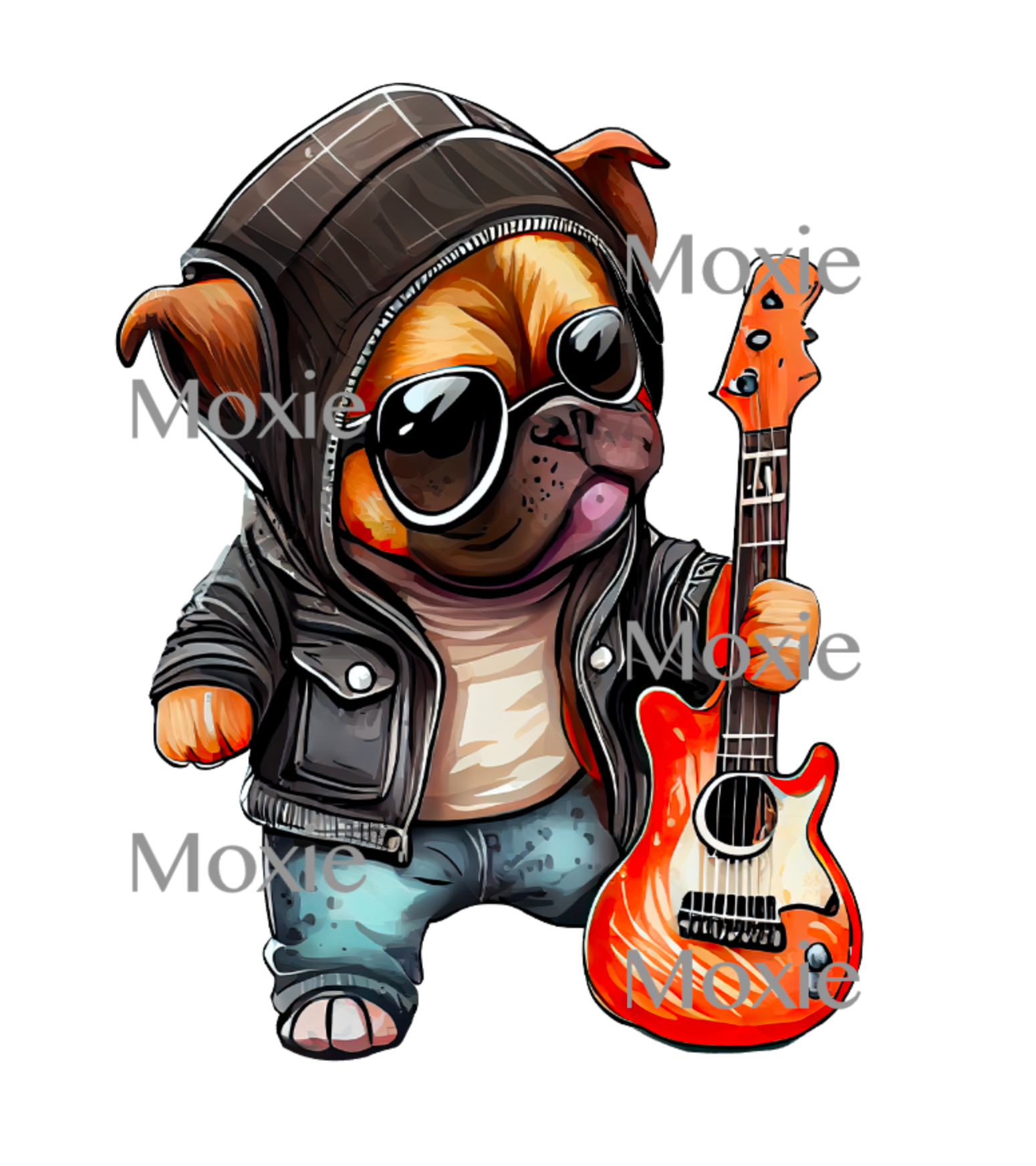 Rocker Boxer Decal & Acrylic Blank COMBO – Moxie Vinyls