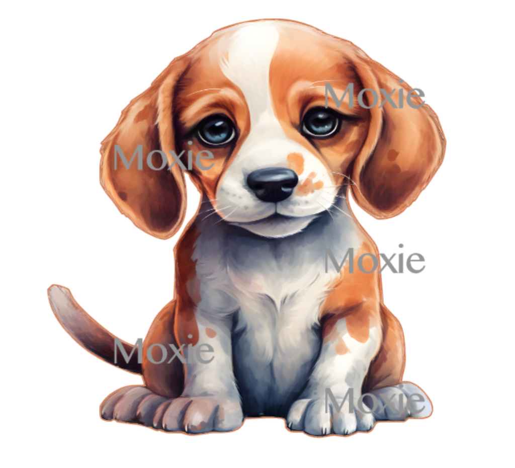 Beagle Pup Decal & Acrylic Blank COMBO – Moxie Vinyls