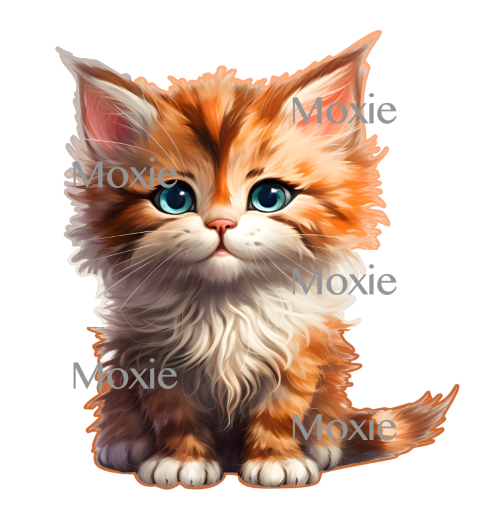 Maine Coon Kitten Decal & Acrylic Blank COMBO – Moxie Vinyls