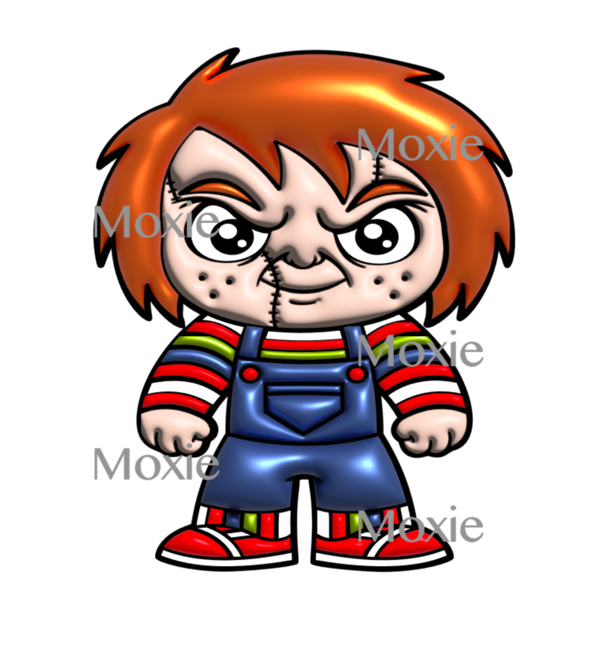Chucky 3D Inflated Decal & Acrylic Blank COMBO – Moxie Vinyls