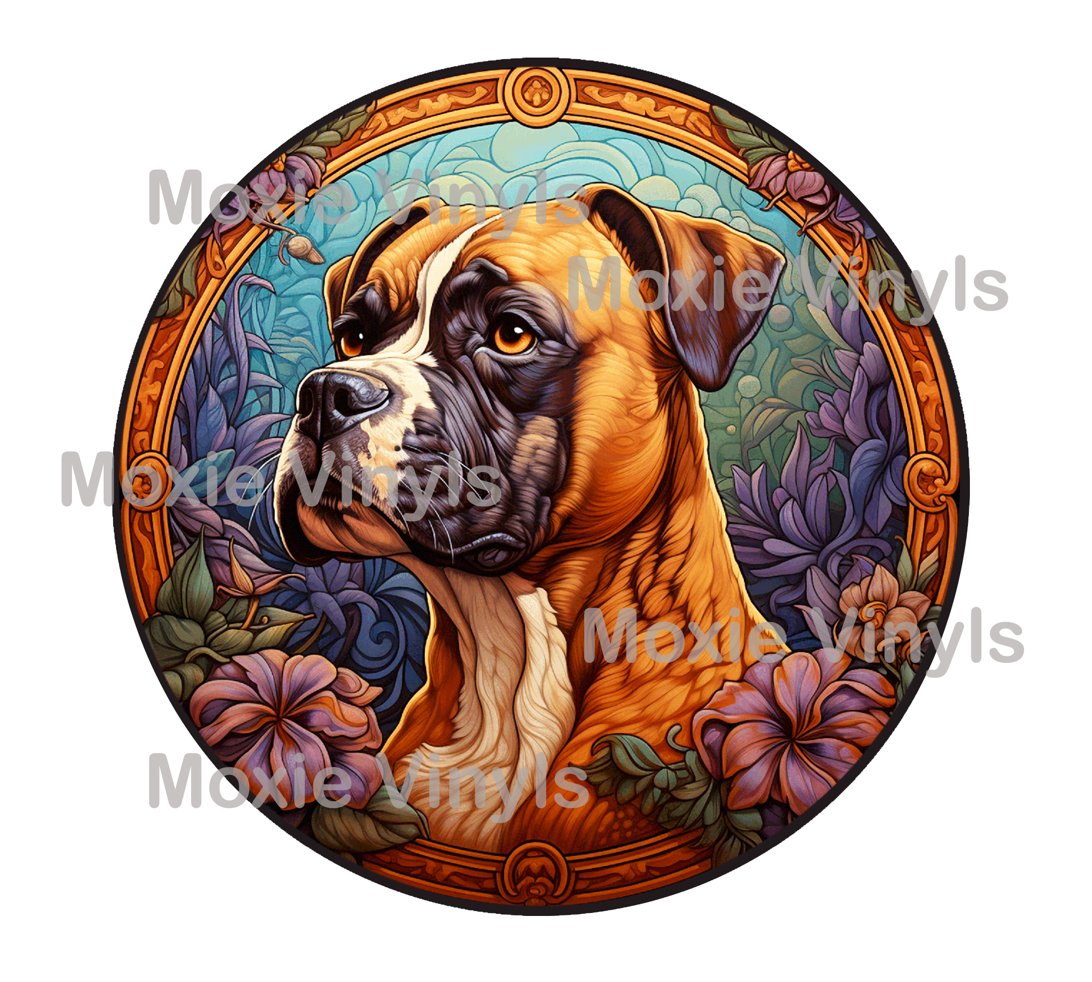 Stained Boxer Decal – Moxie Vinyls