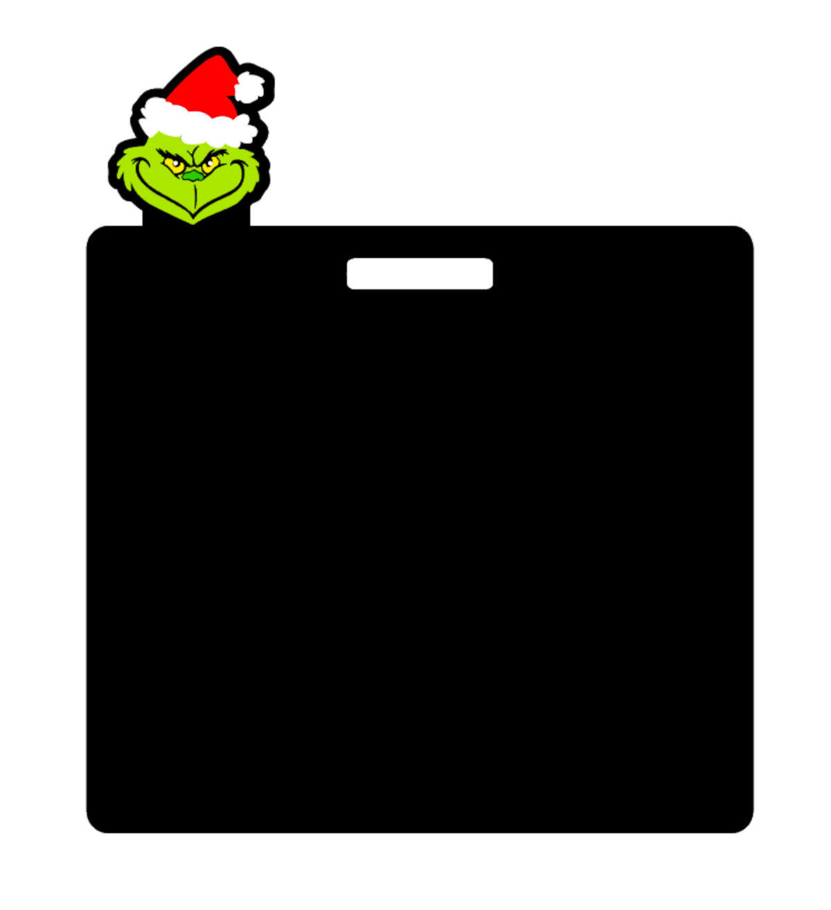 Grinch Horizontal Badge Buddy Tag Acrylic Blank – Moxie Vinyls