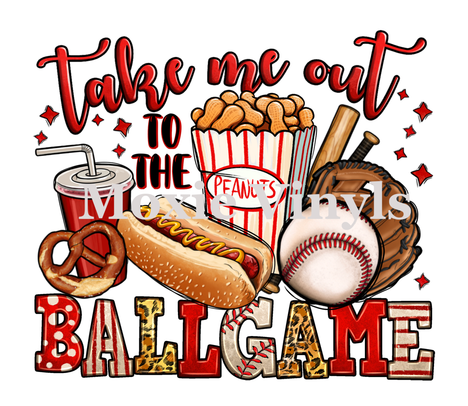 Take Me To The Ballgame UV DTF Transfer – Moxie Vinyls