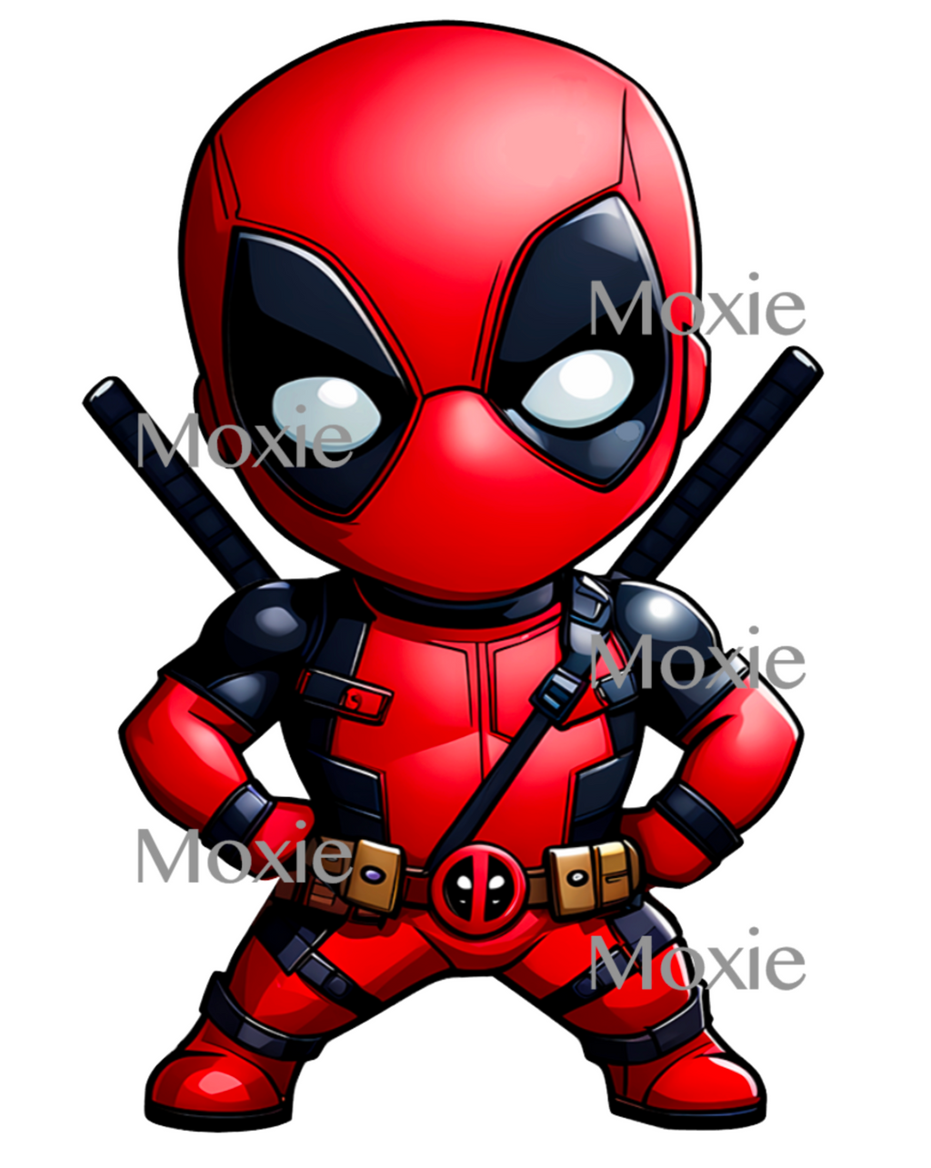 Deadpool Decal & Acrylic Blank COMBO – Moxie Vinyls