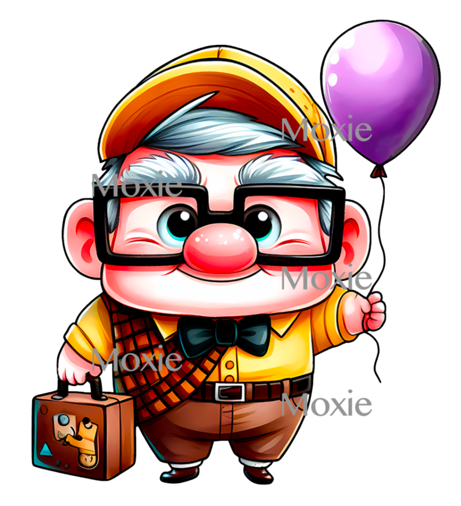 Old Man Balloon Decal & Acrylic Blank COMBO – Moxie Vinyls