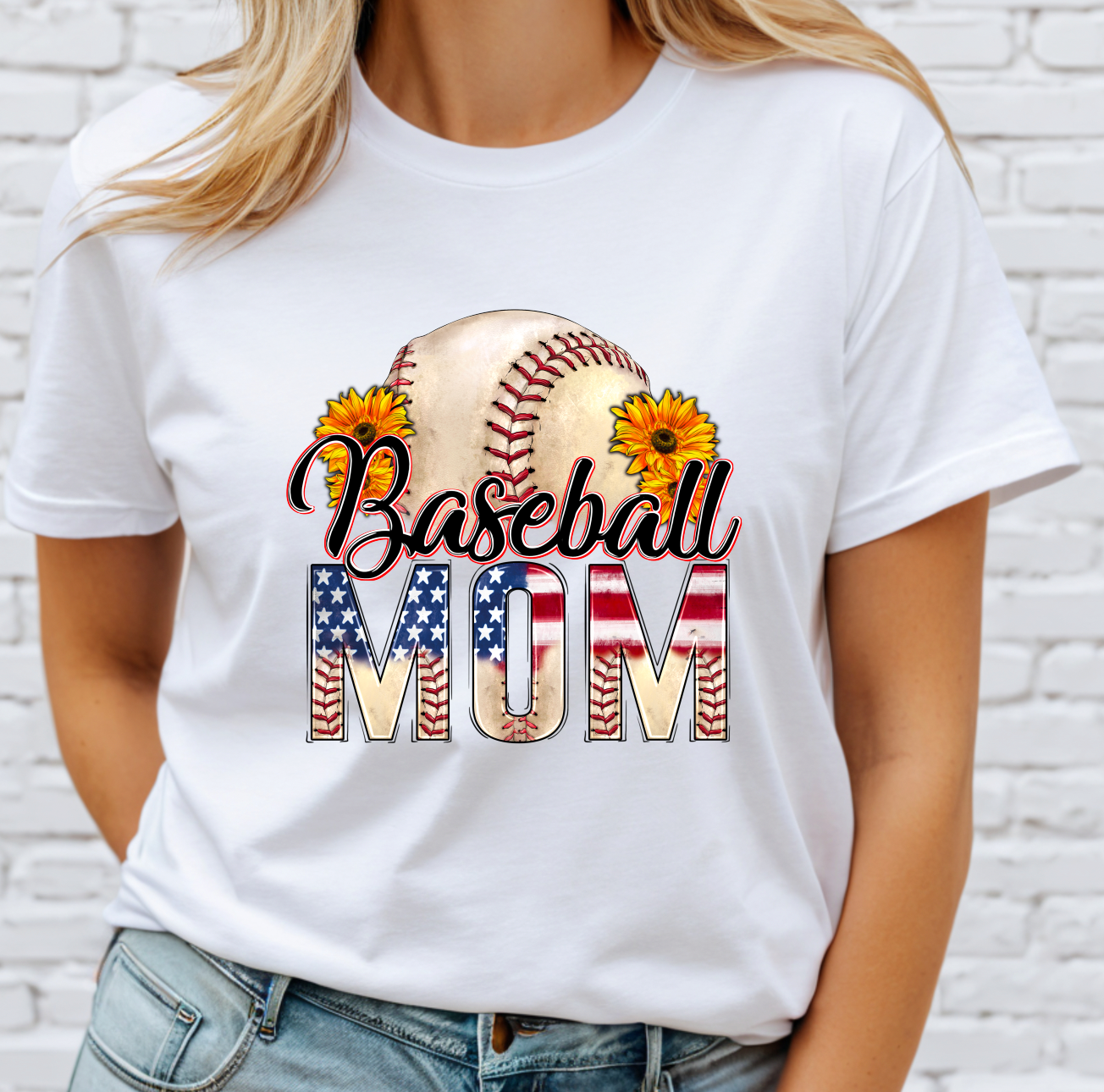 Baseball Mom DTF Transfer – Moxie Vinyls