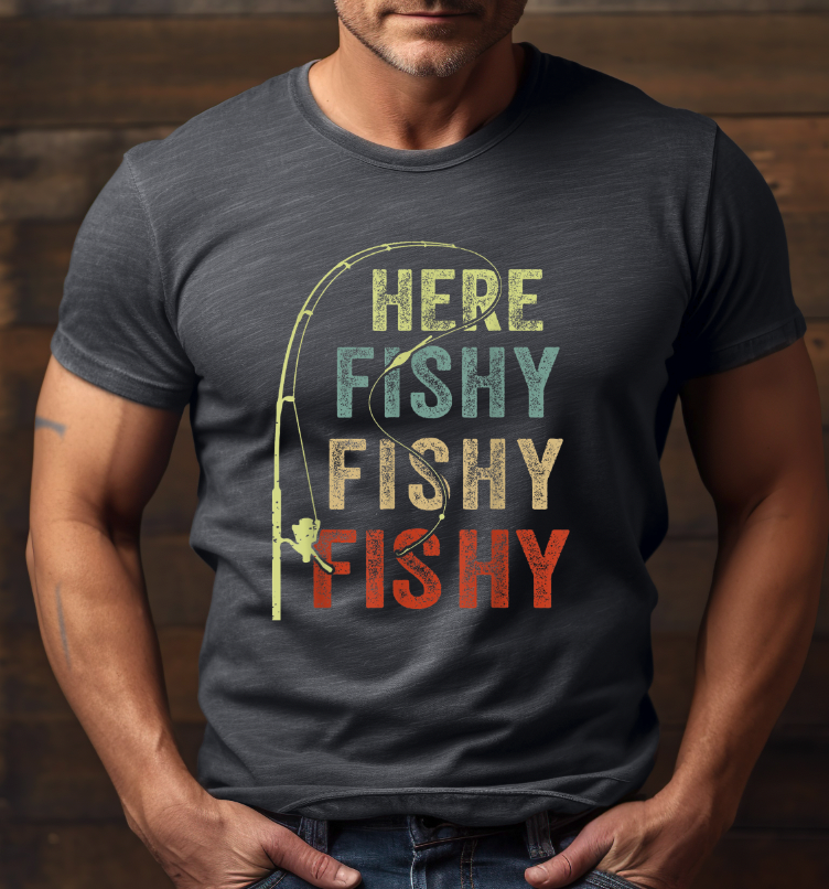 Here Fishy Fishy Fishy DTF Transfer – Moxie Vinyls