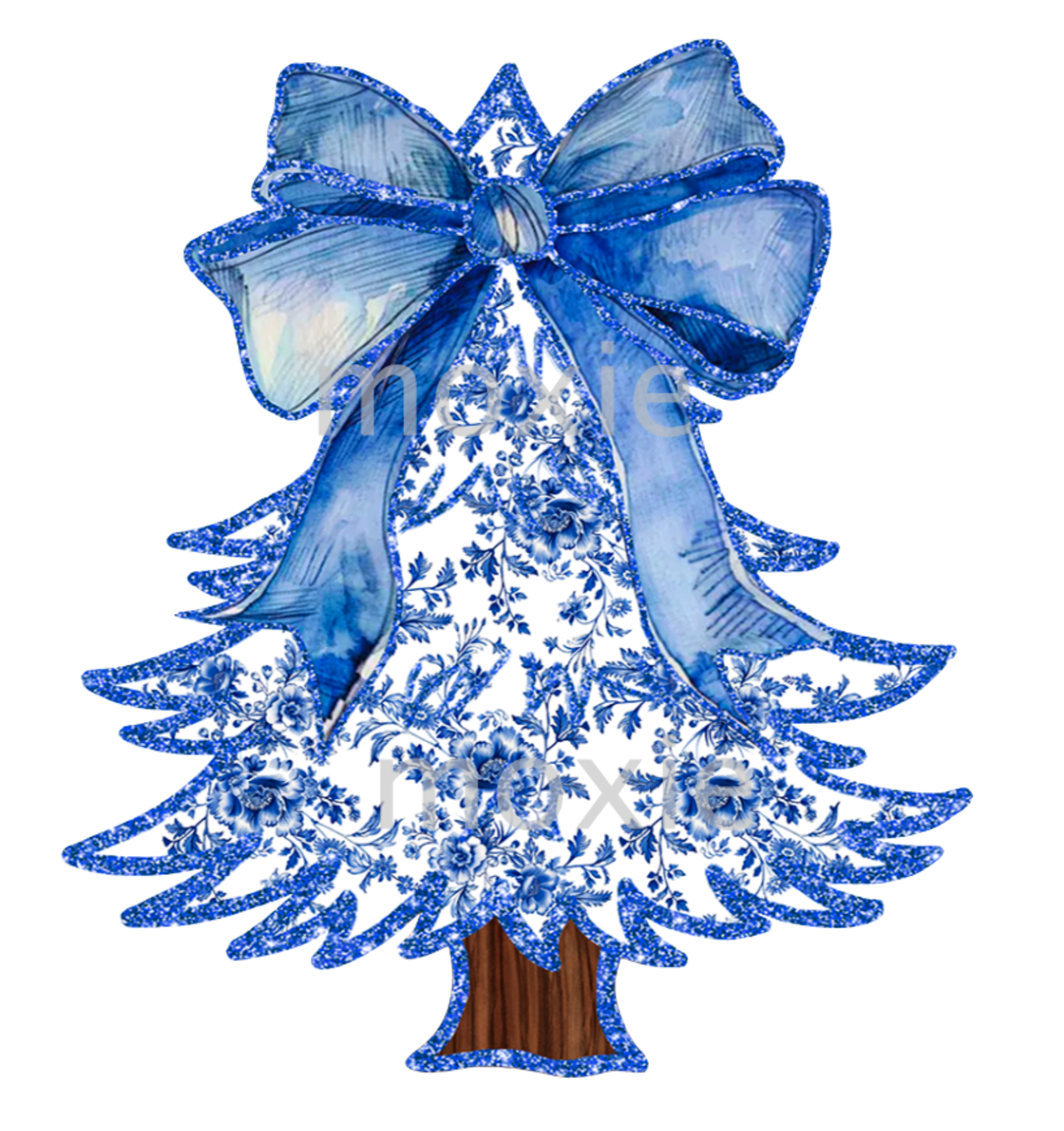 Blue Christmas Tree Decal & Acrylic Blank COMBO – Moxie Vinyls