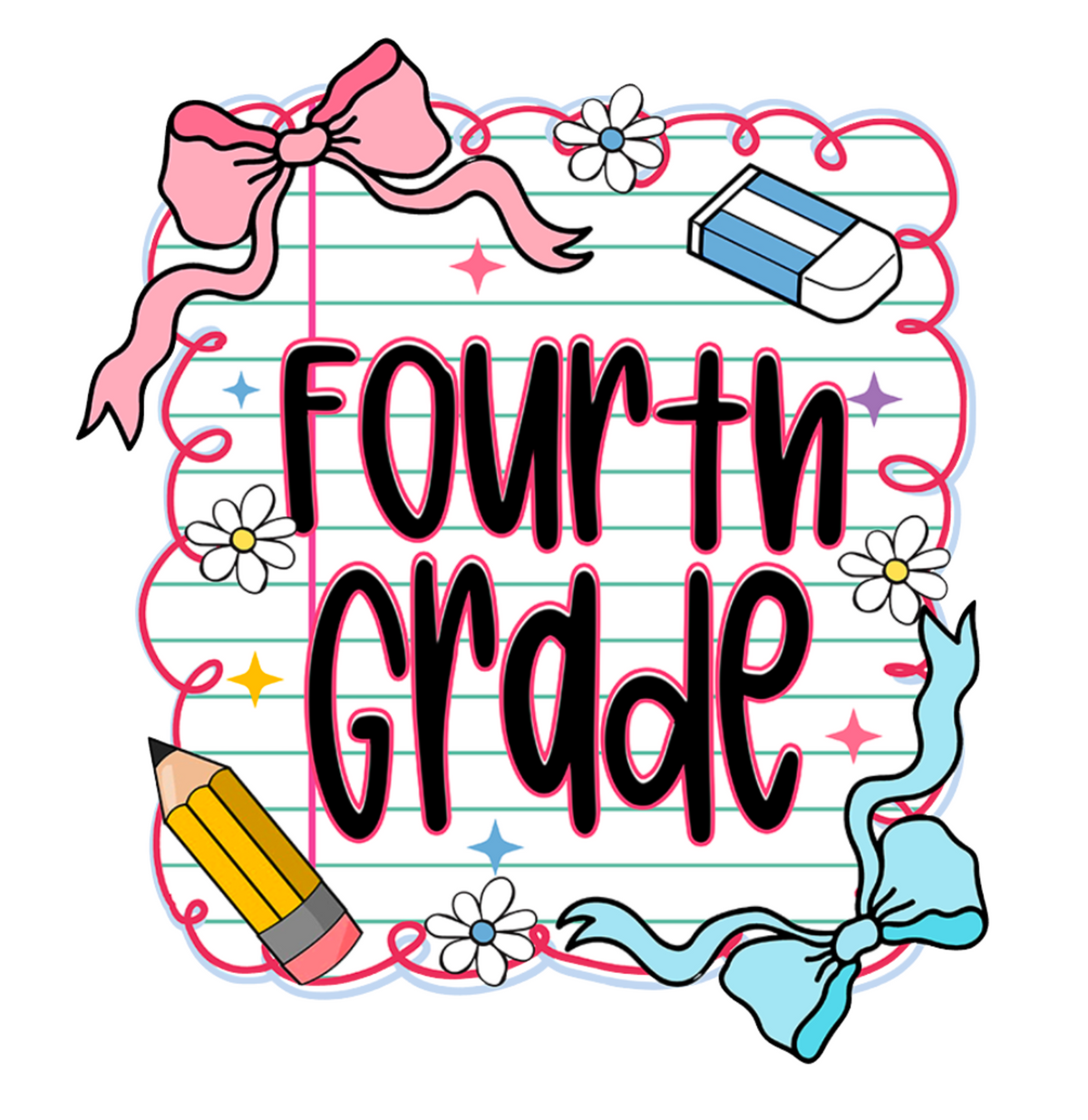 Fourth Grade School Decal & Acrylic Blank COMBO – Moxie Vinyls
