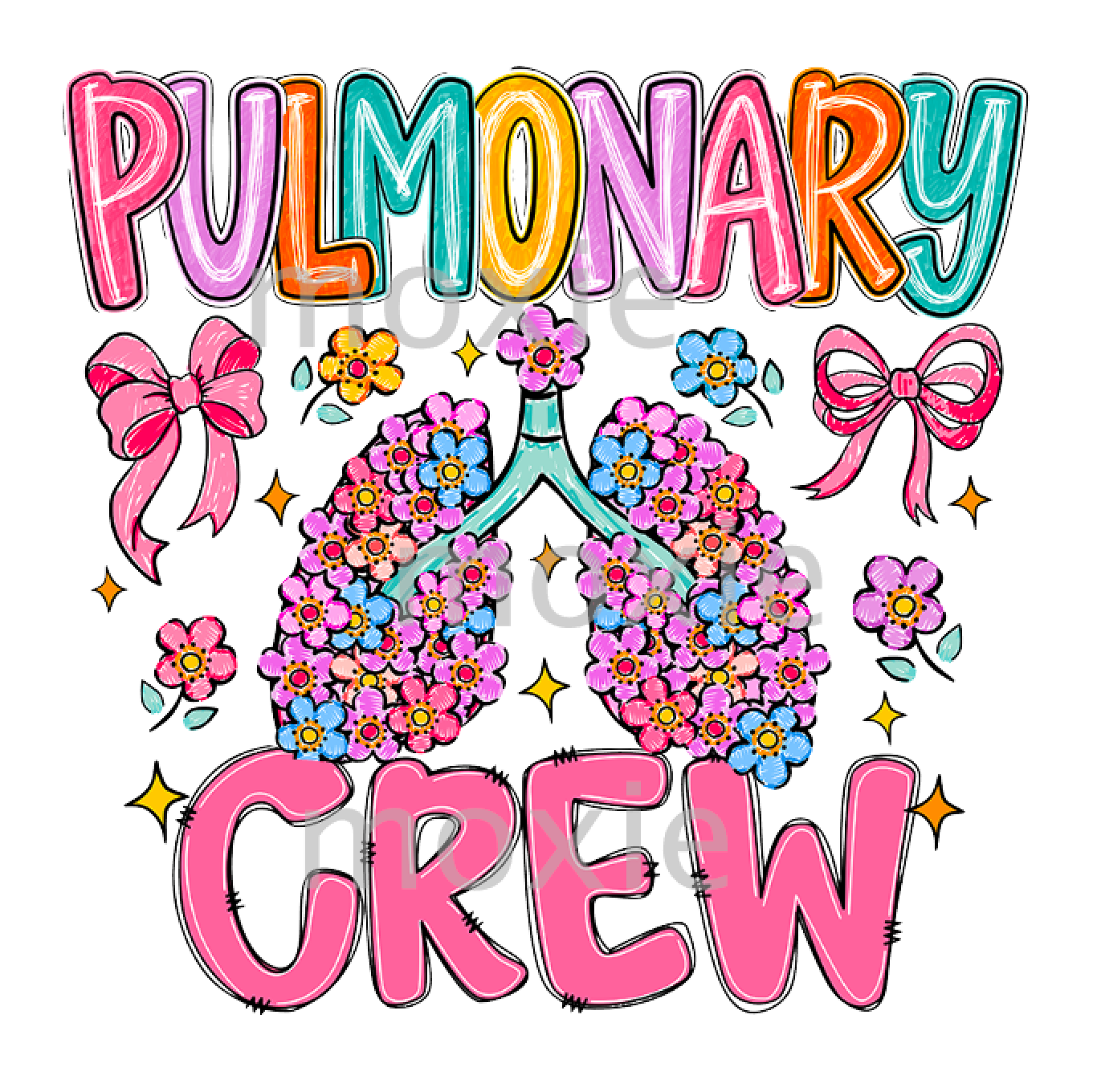 Pulmonary Crew Decal & Acrylic Blank COMBO – Moxie Vinyls
