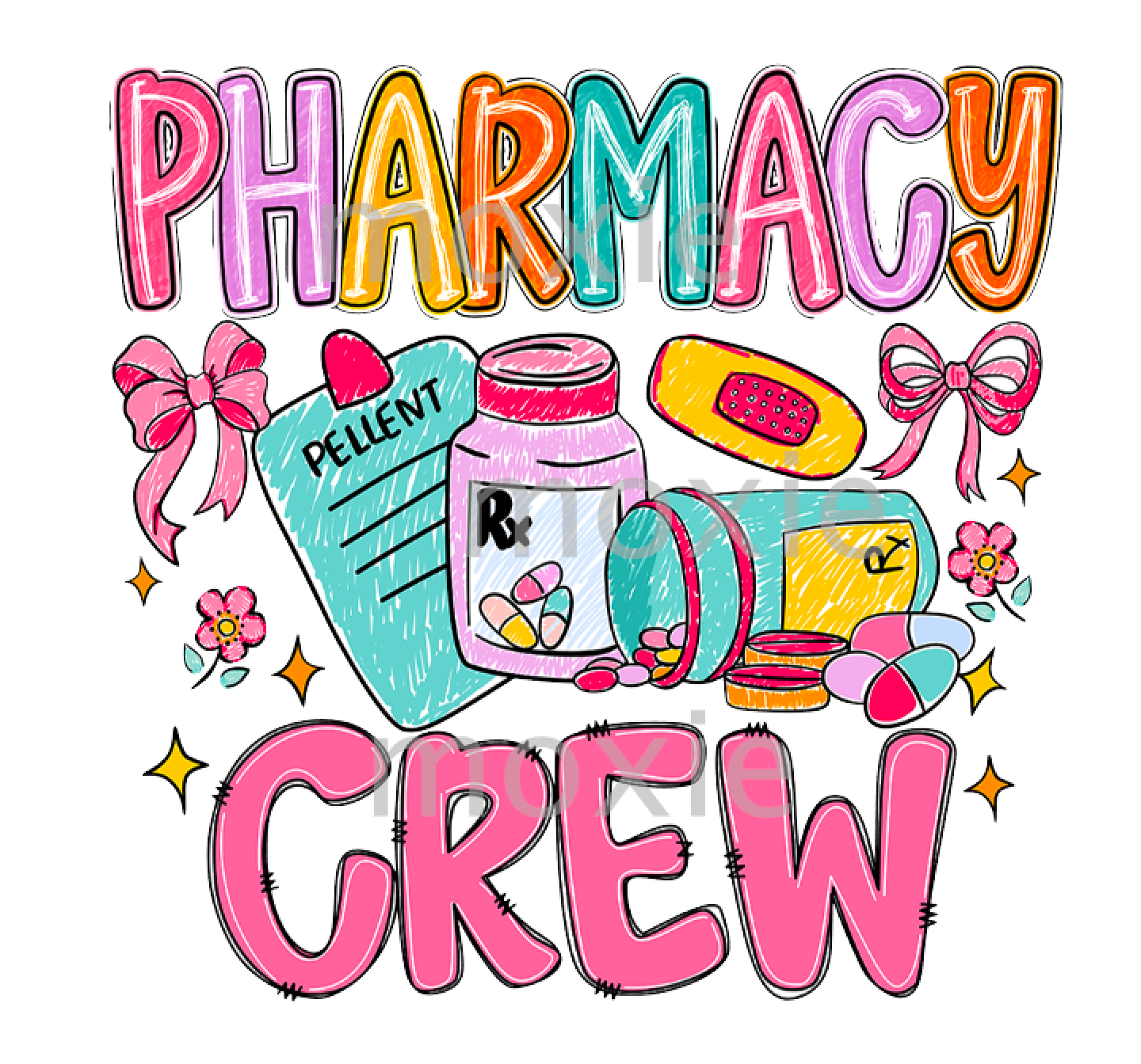 Pharmacy Crew Decal & Acrylic Blank COMBO – Moxie Vinyls