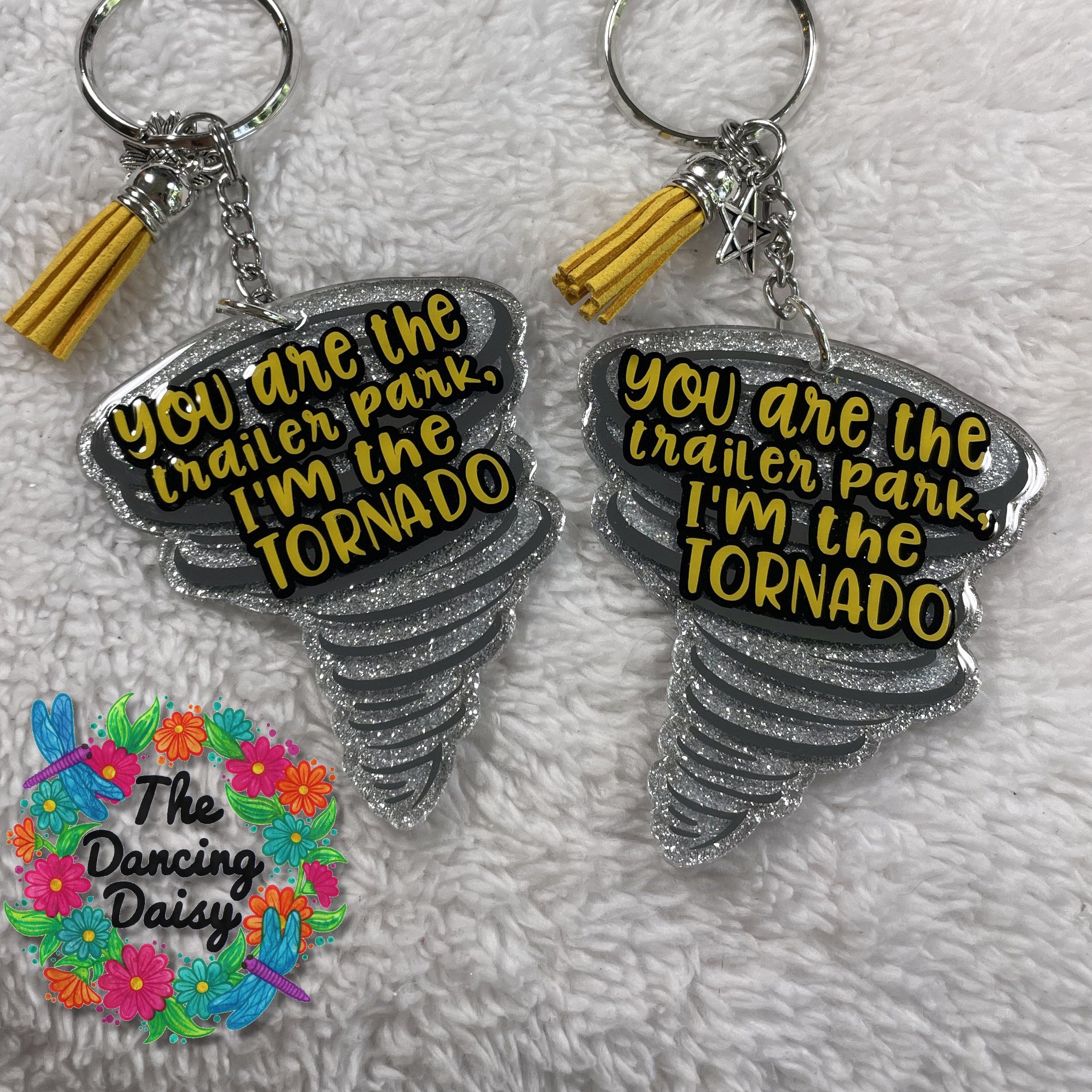 Tornado Twister Acrylic Key Chain Blank – Moxie Vinyls