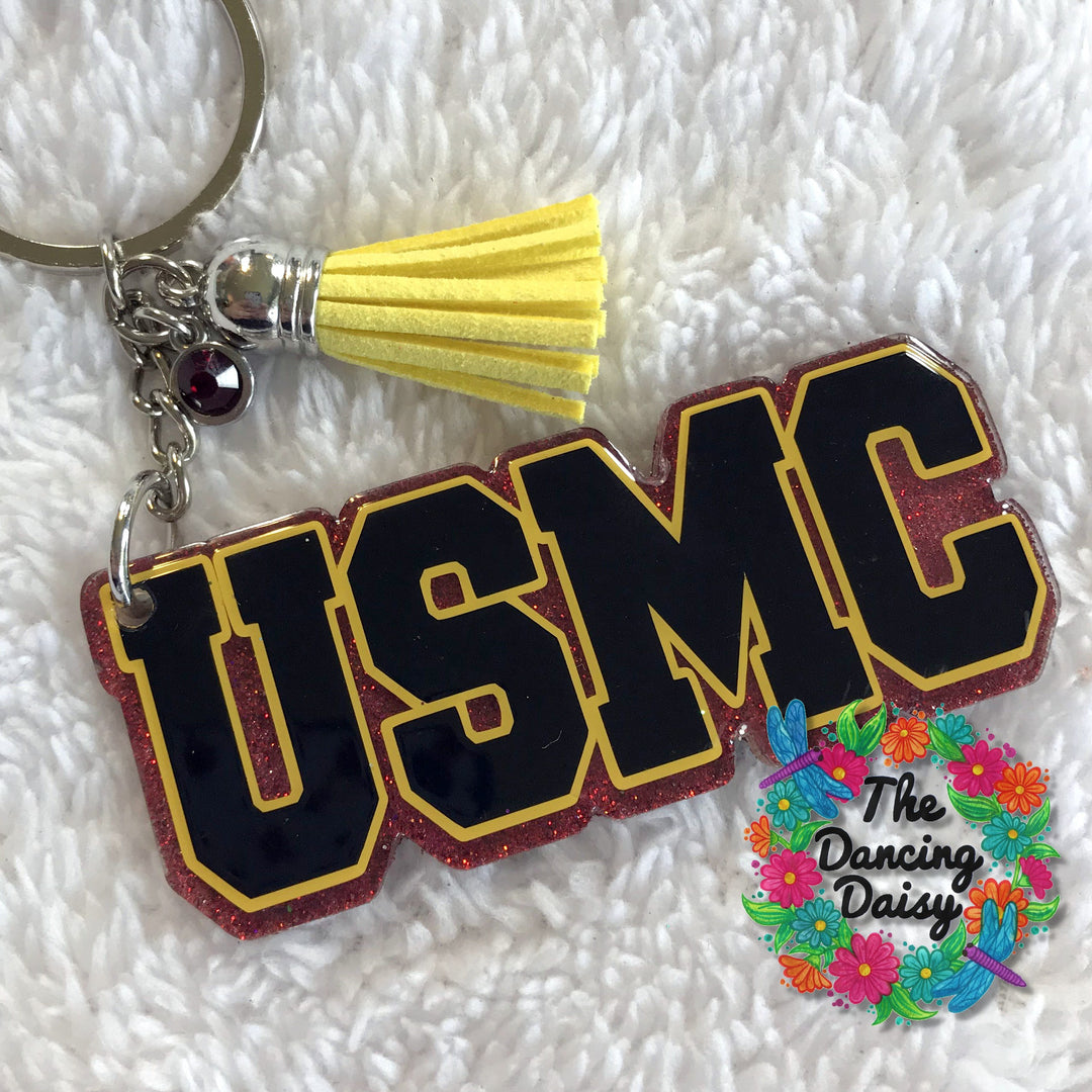 USMC Acrylic Key Chain Blank – Moxie Vinyls