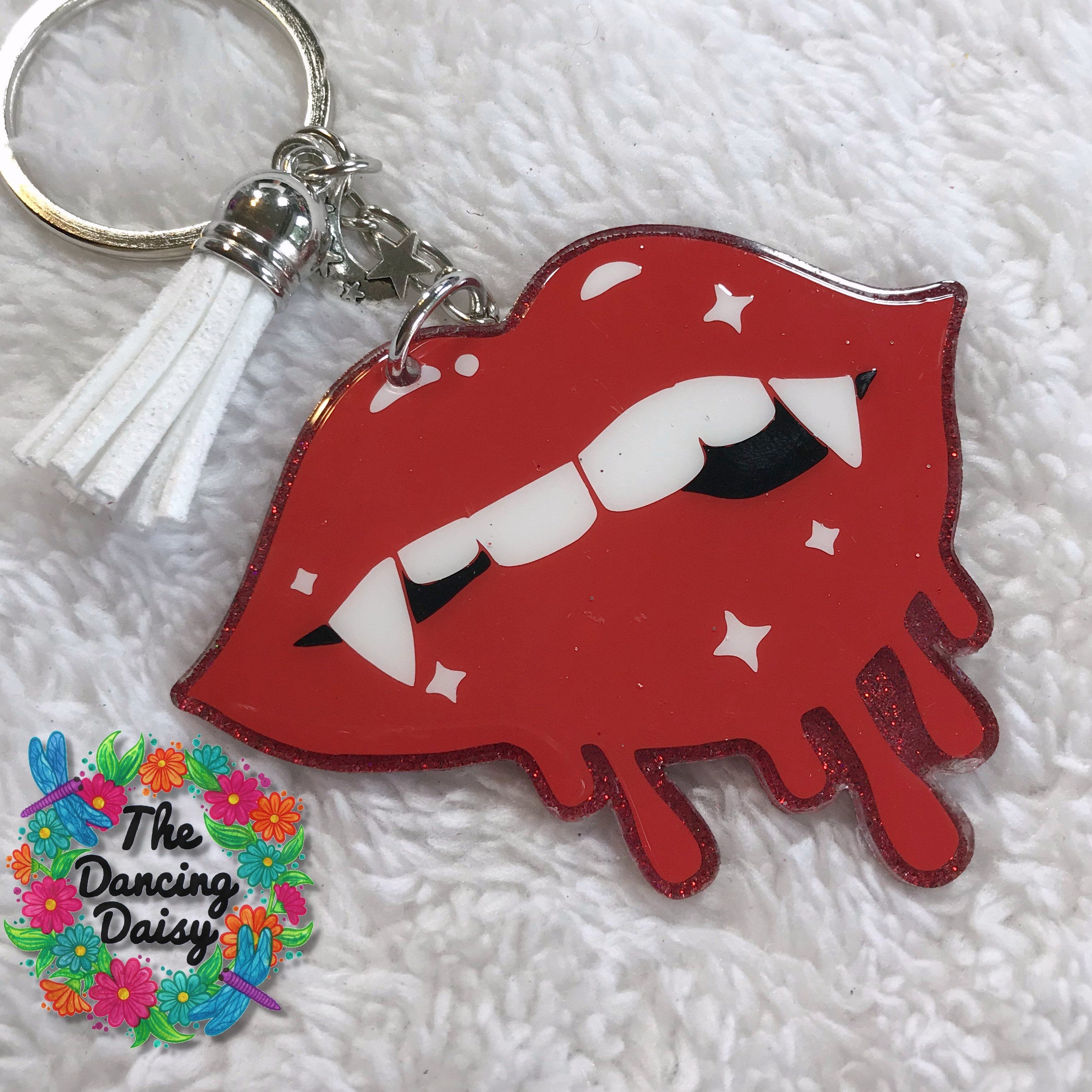 Vampire Lips Acrylic Key Chain Blank – Moxie Vinyls