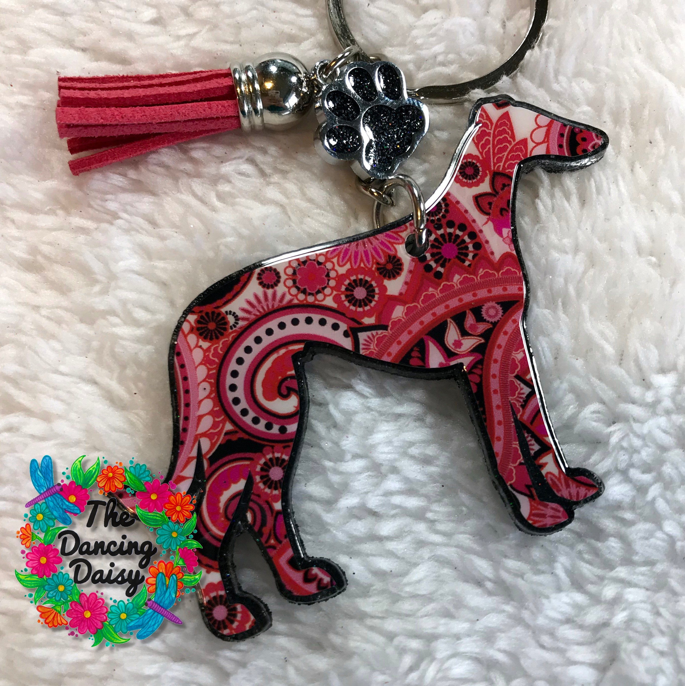Whippet Dog Acrylic Key Chain Blank – Moxie Vinyls