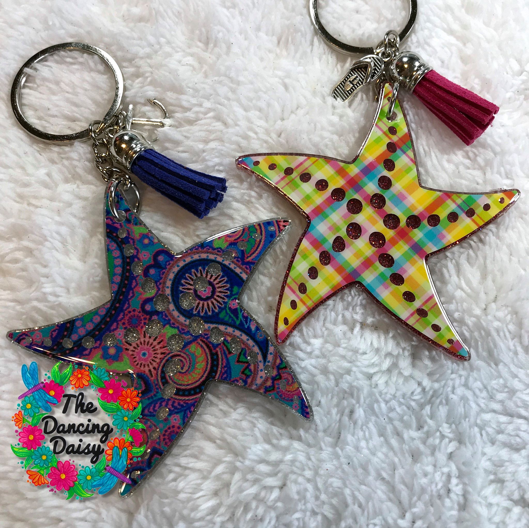 Starfish Acrylic Key Chain Blank – Moxie Vinyls