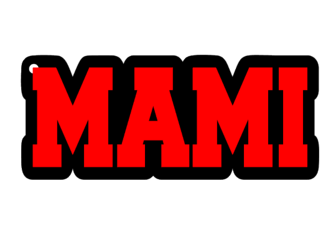 MAMI Word Acrylic Key Chain Blank – Moxie Vinyls