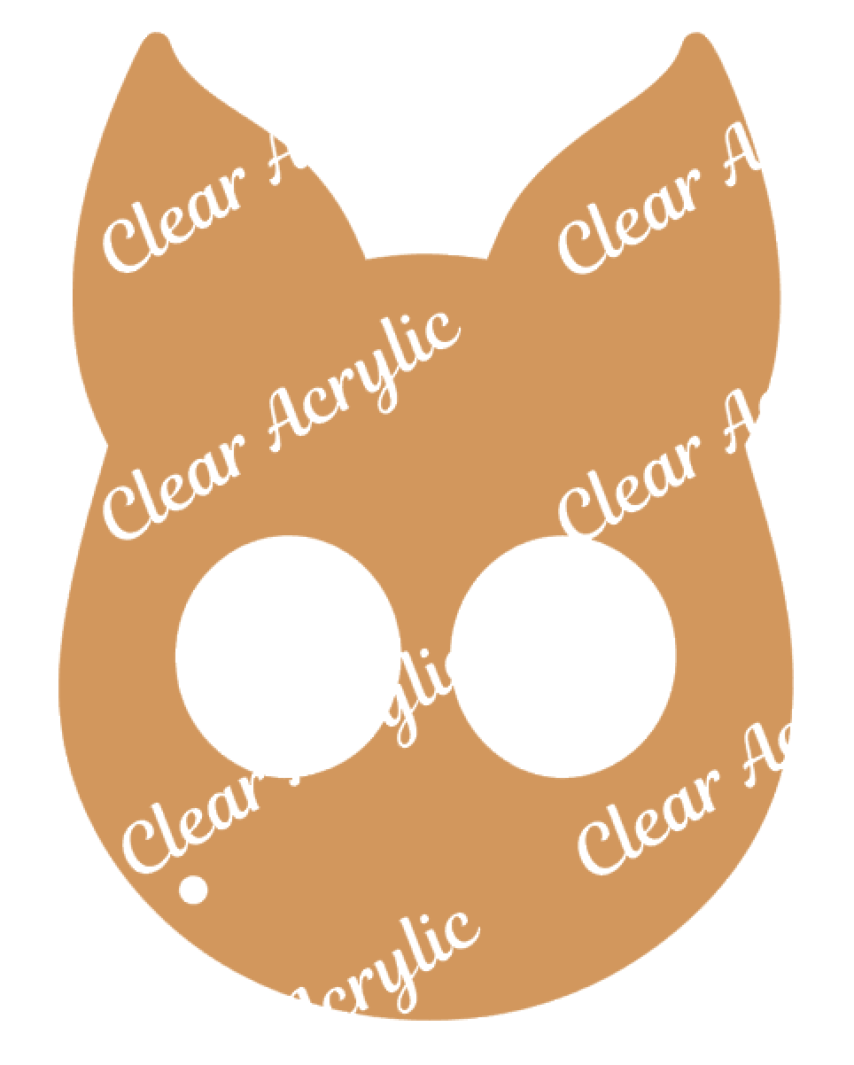 Pig Head Acrylic Blank for Key Chains – Moxie Vinyls