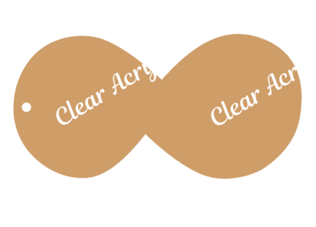 Infinity Symbol Acrylic Key Chain Blank – Moxie Vinyls