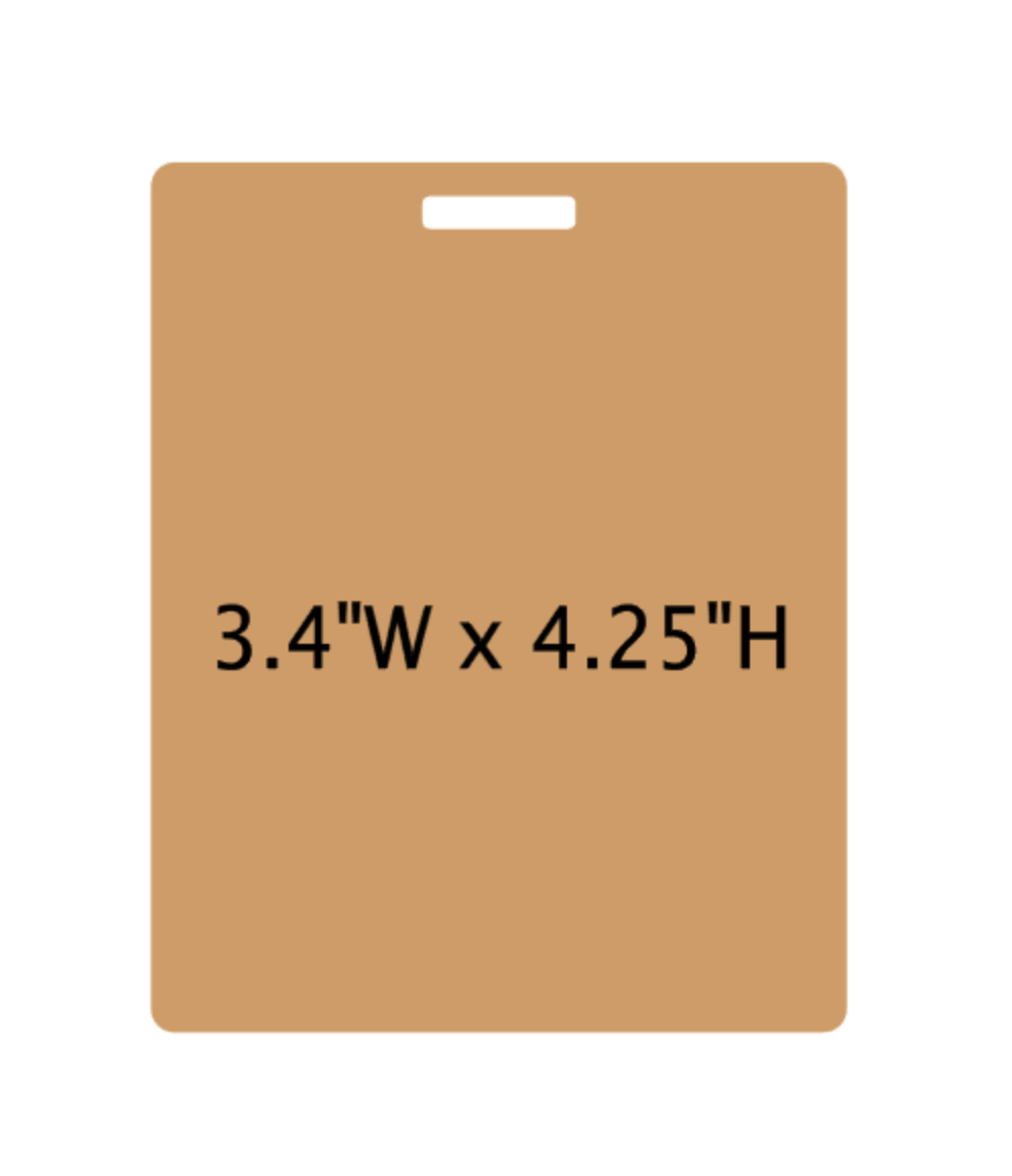 Large Badge Buddy Tag Acrylic Blank – Moxie Vinyls