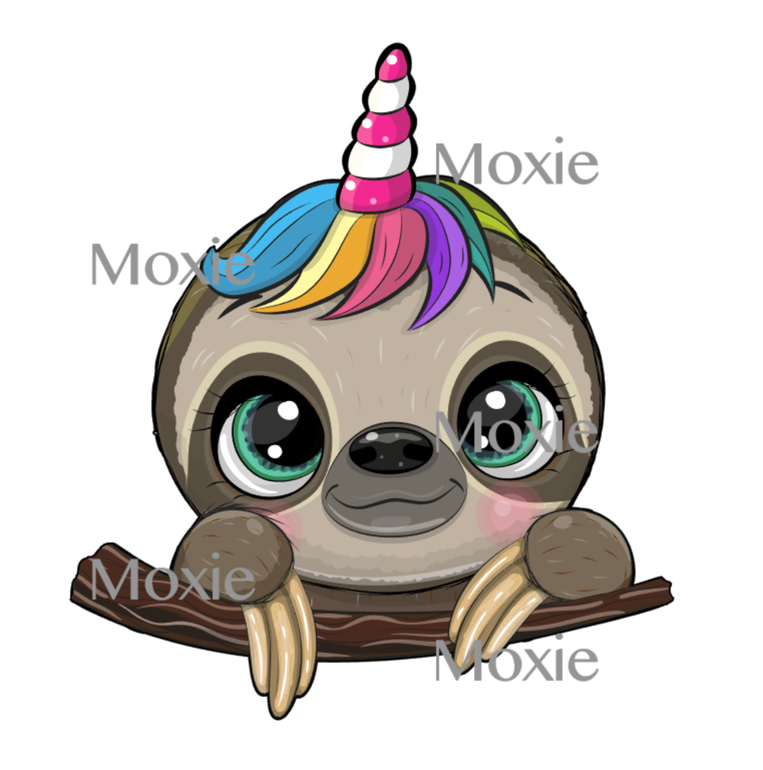 Sloth Face Decal & Acrylic Blank COMBO – Moxie Vinyls