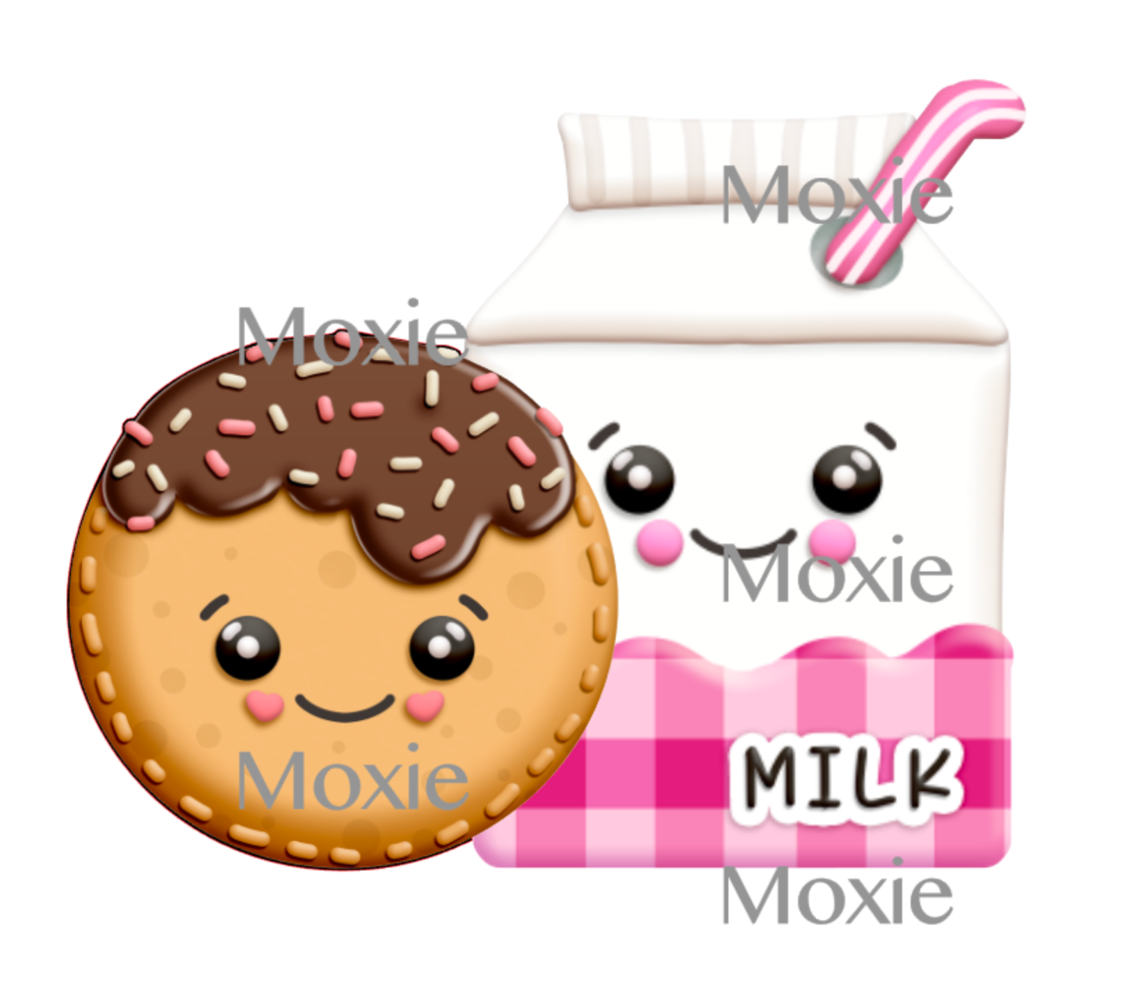 Milk and Cookie Decal & Acrylic Blank COMBO – Moxie Vinyls