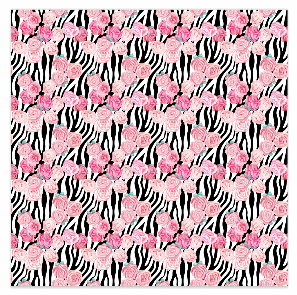 Floral Zebra Print Vinyl – Moxie Vinyls