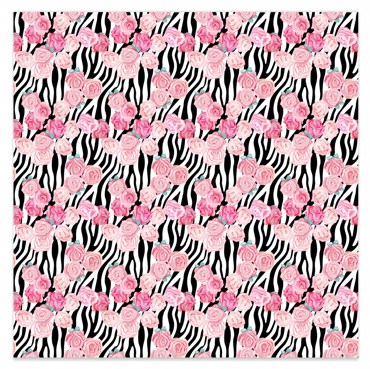 Floral Zebra Print Vinyl – Moxie Vinyls