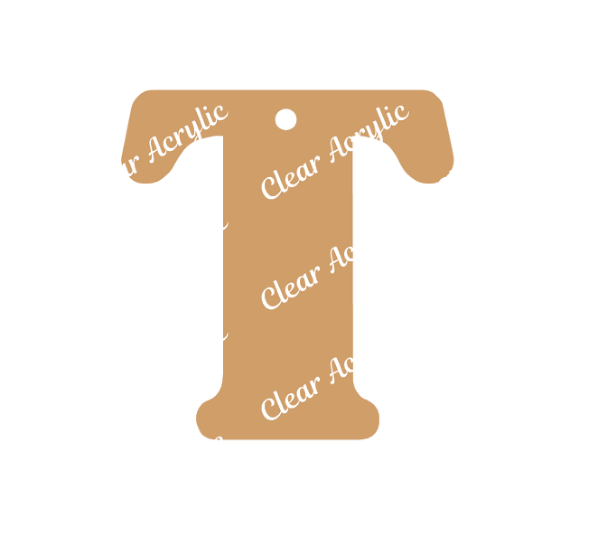 Acrylic Blank letter T – Moxie Vinyls
