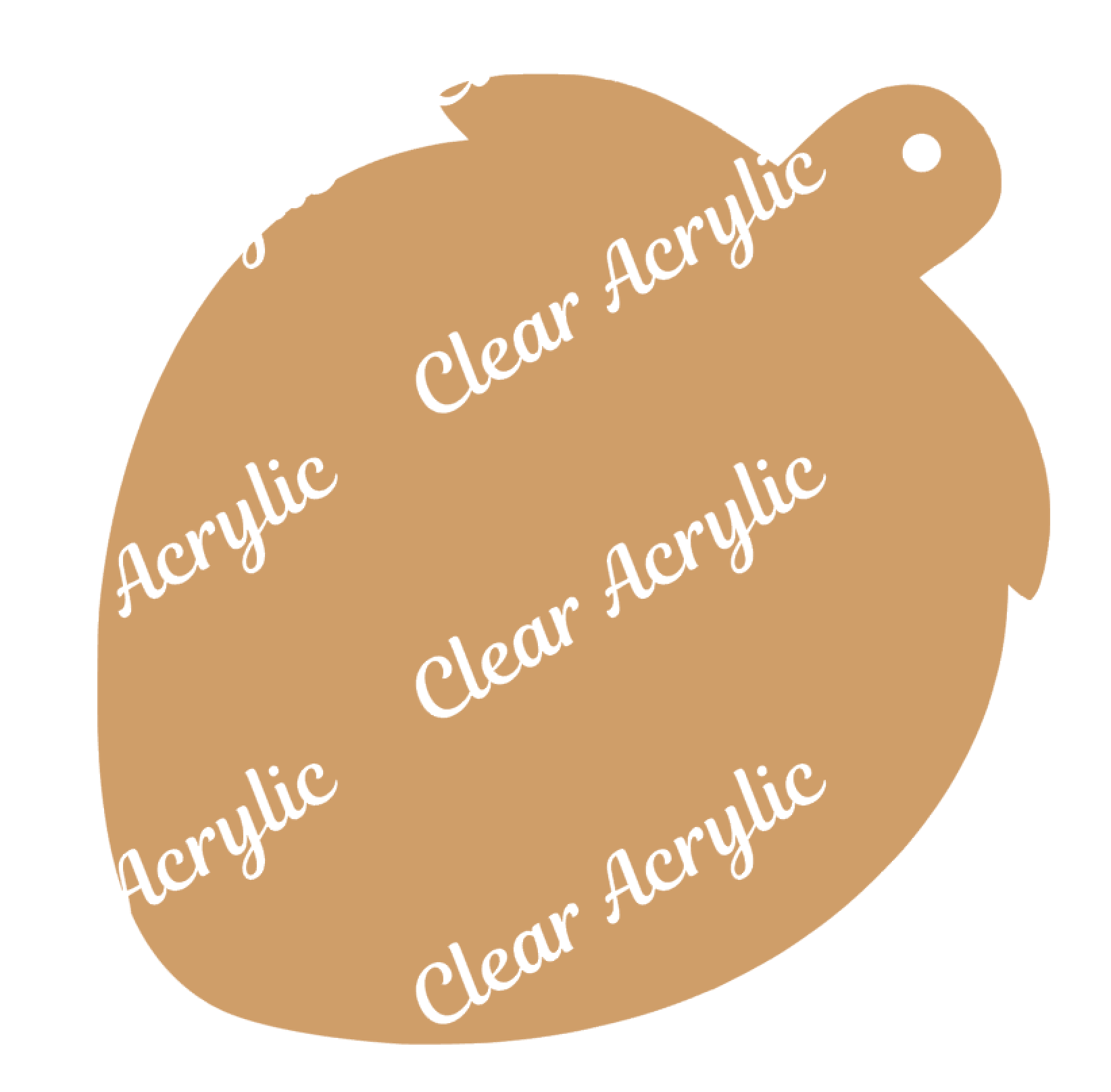 Strawberry Acrylic Blank – Moxie Vinyls