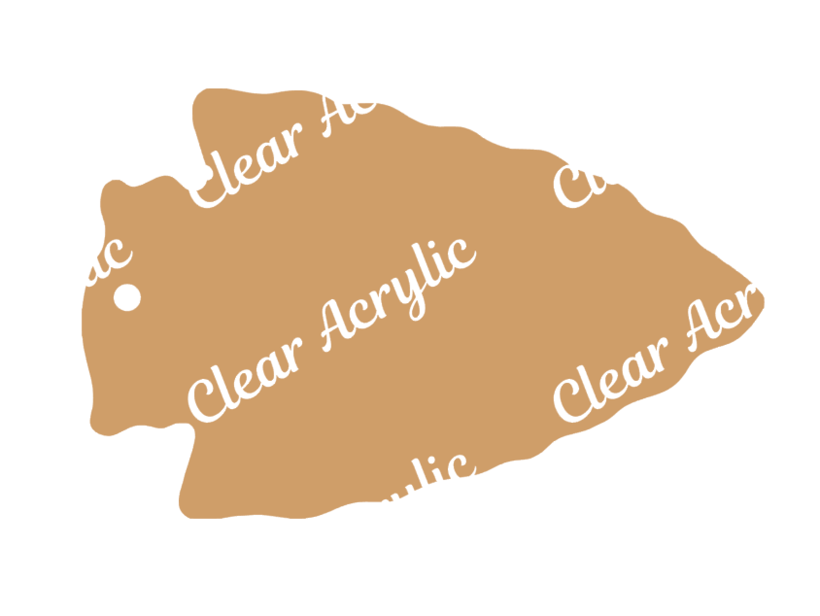Arrowhead Acrylic Blank – Moxie Vinyls
