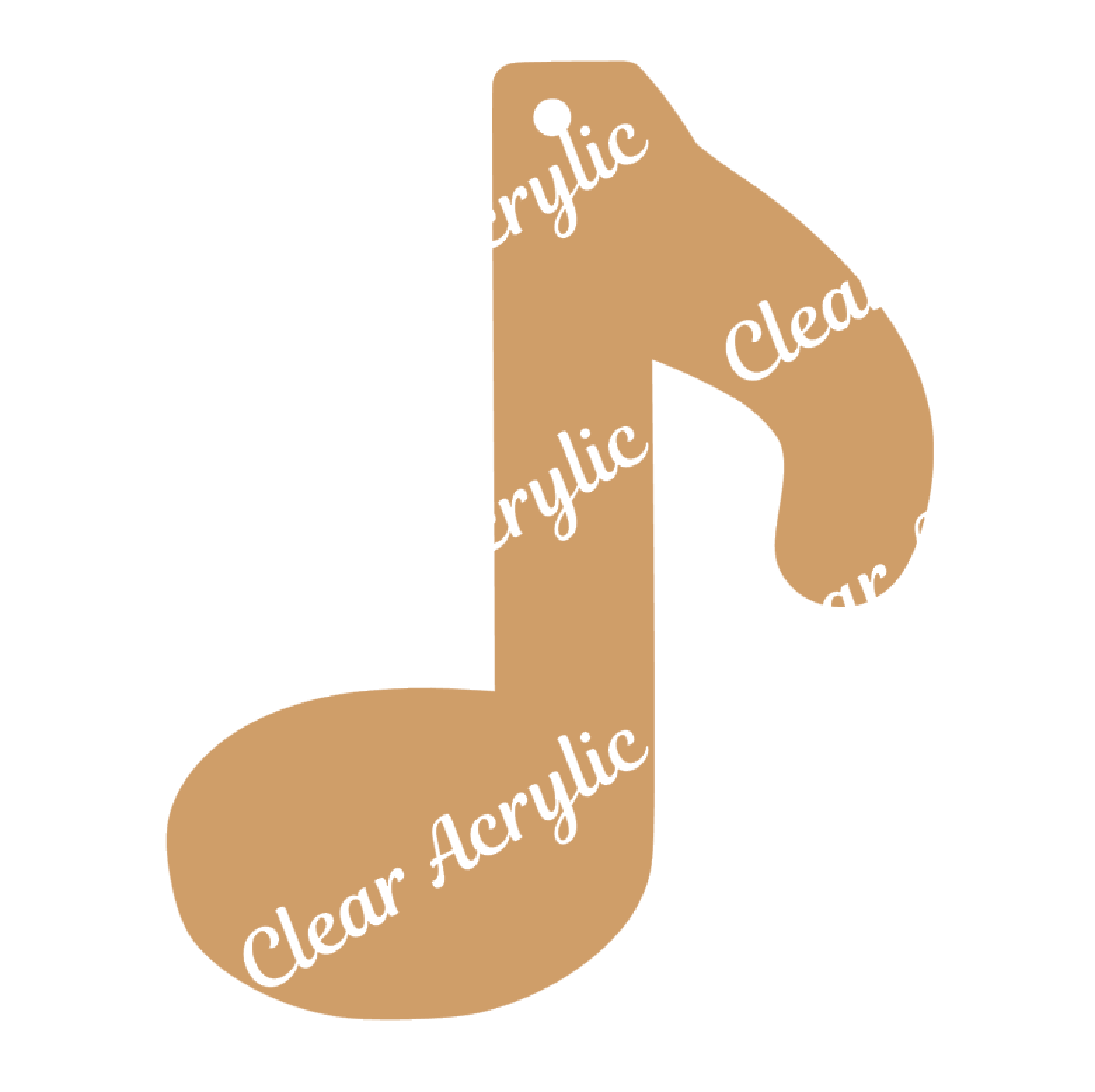 Music NoteAcrylic Key Chain Blank – Moxie Vinyls