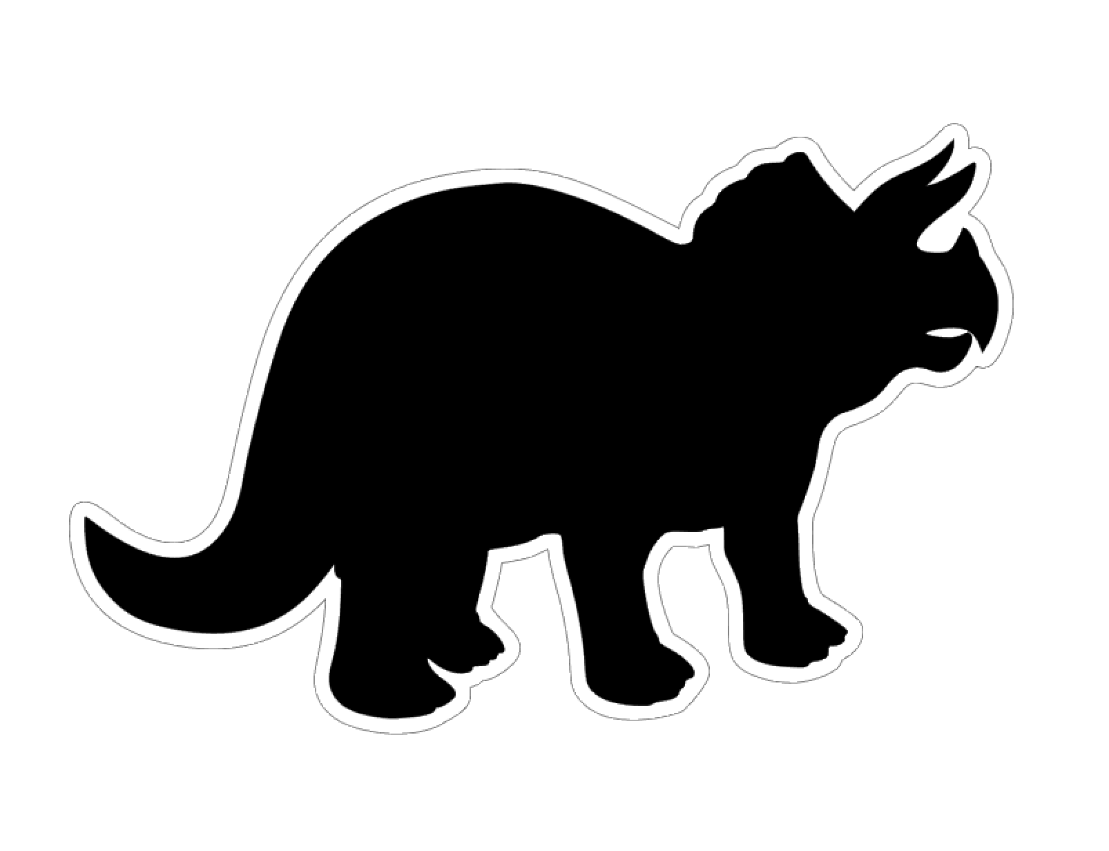 Triceratops Dinosaur Acrylic Key Chain Blank – Moxie Vinyls