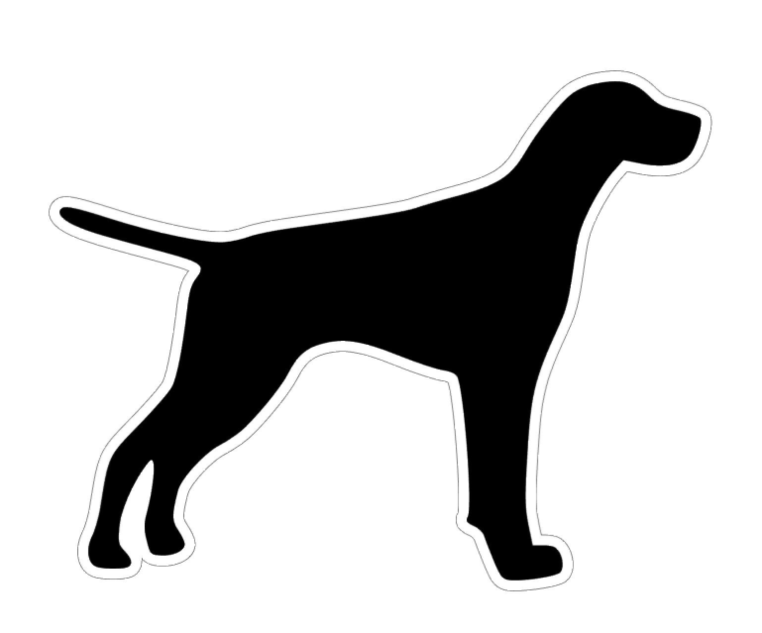English Pointer Acrylic Key Chain Blank – Moxie Vinyls