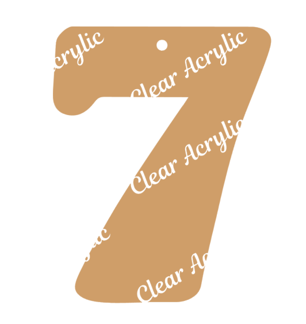 Numbers Acrylic Blanks for Keychains – Moxie Vinyls