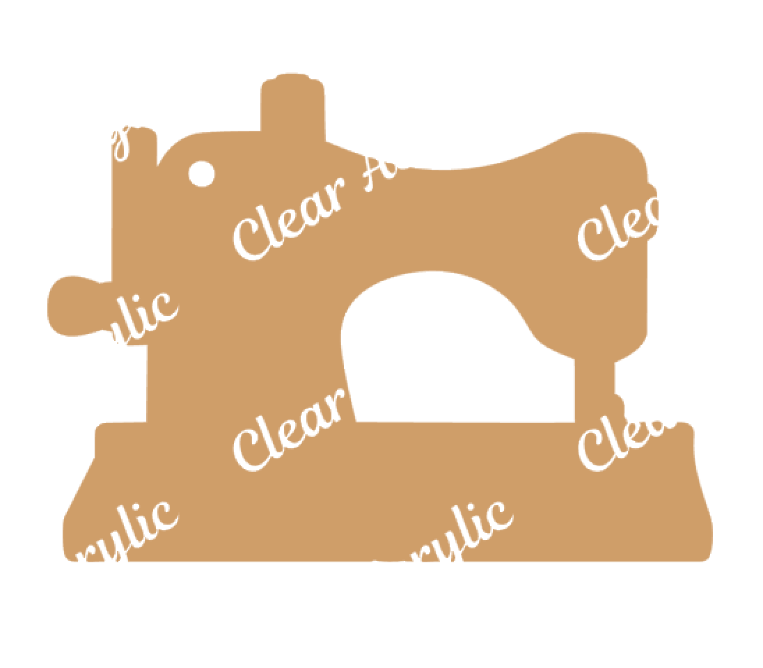 Sewing Machine Acrylic Key Chain Blank – Moxie Vinyls