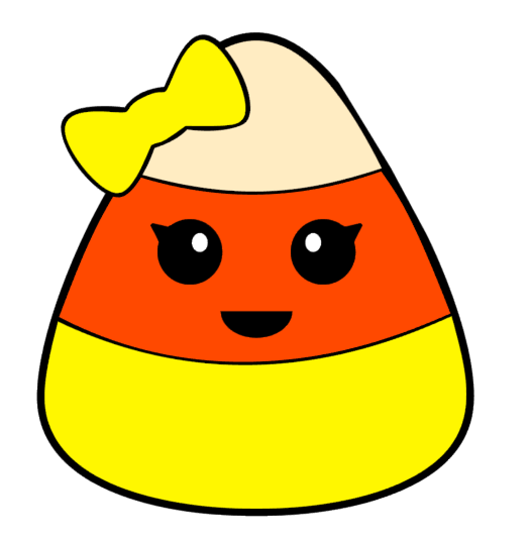 Candy Corn Girl Acrylic Blank – Moxie Vinyls