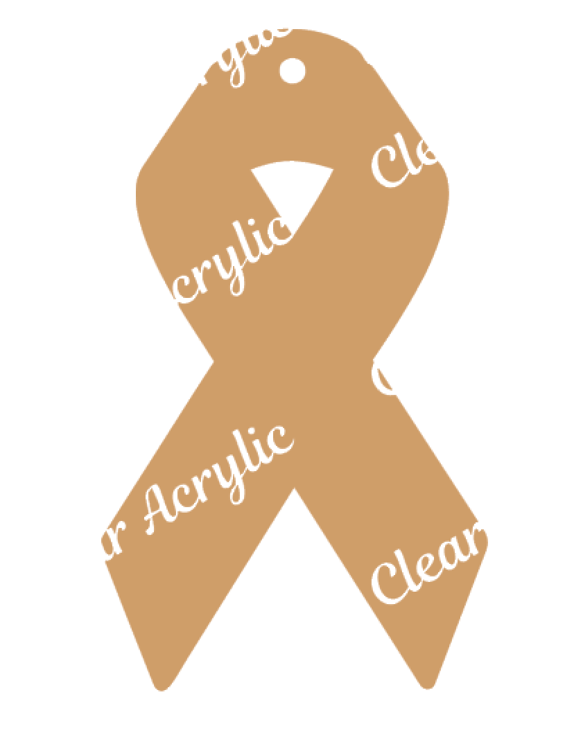 Awareness Ribbon #2 Acrylic Blank – Moxie Vinyls