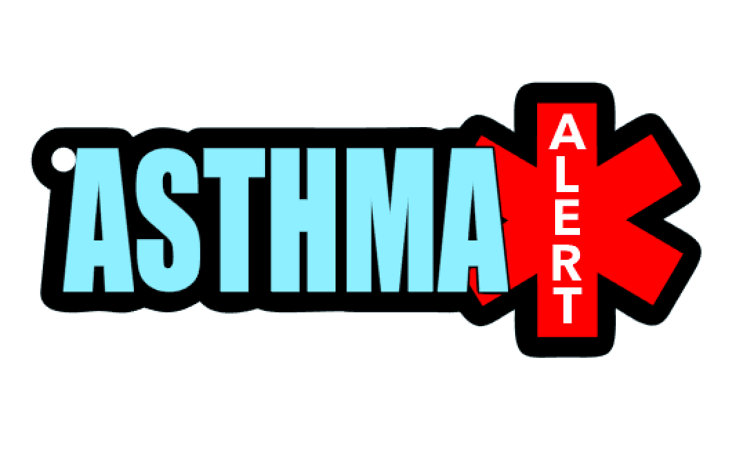 Asthma Alert Acrylic Key Chain Blank – Moxie Vinyls