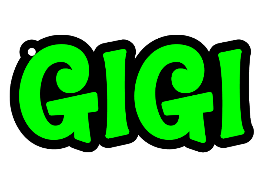 GiGi Word Acrylic Key Chain Blank – Moxie Vinyls