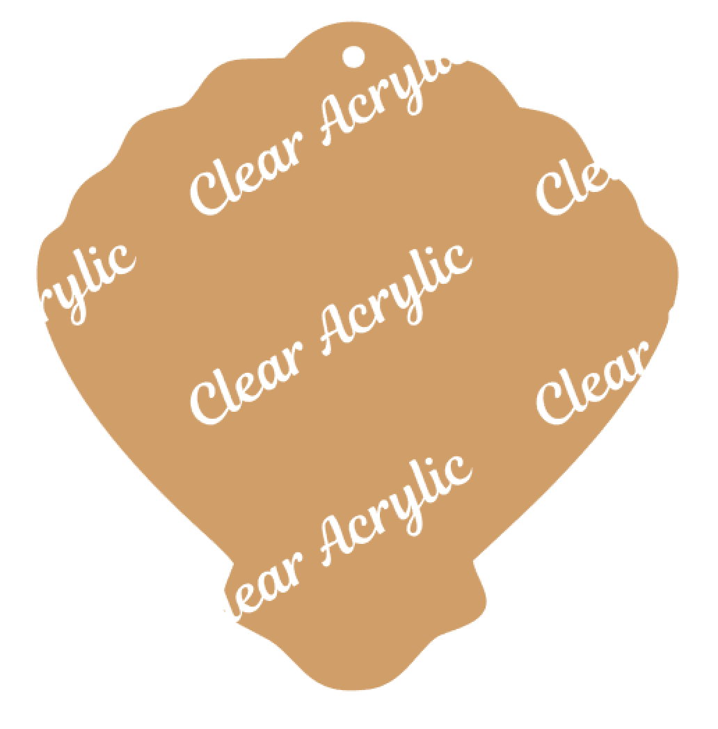 Seashell Clam Shell Acrylic Blank – Moxie Vinyls