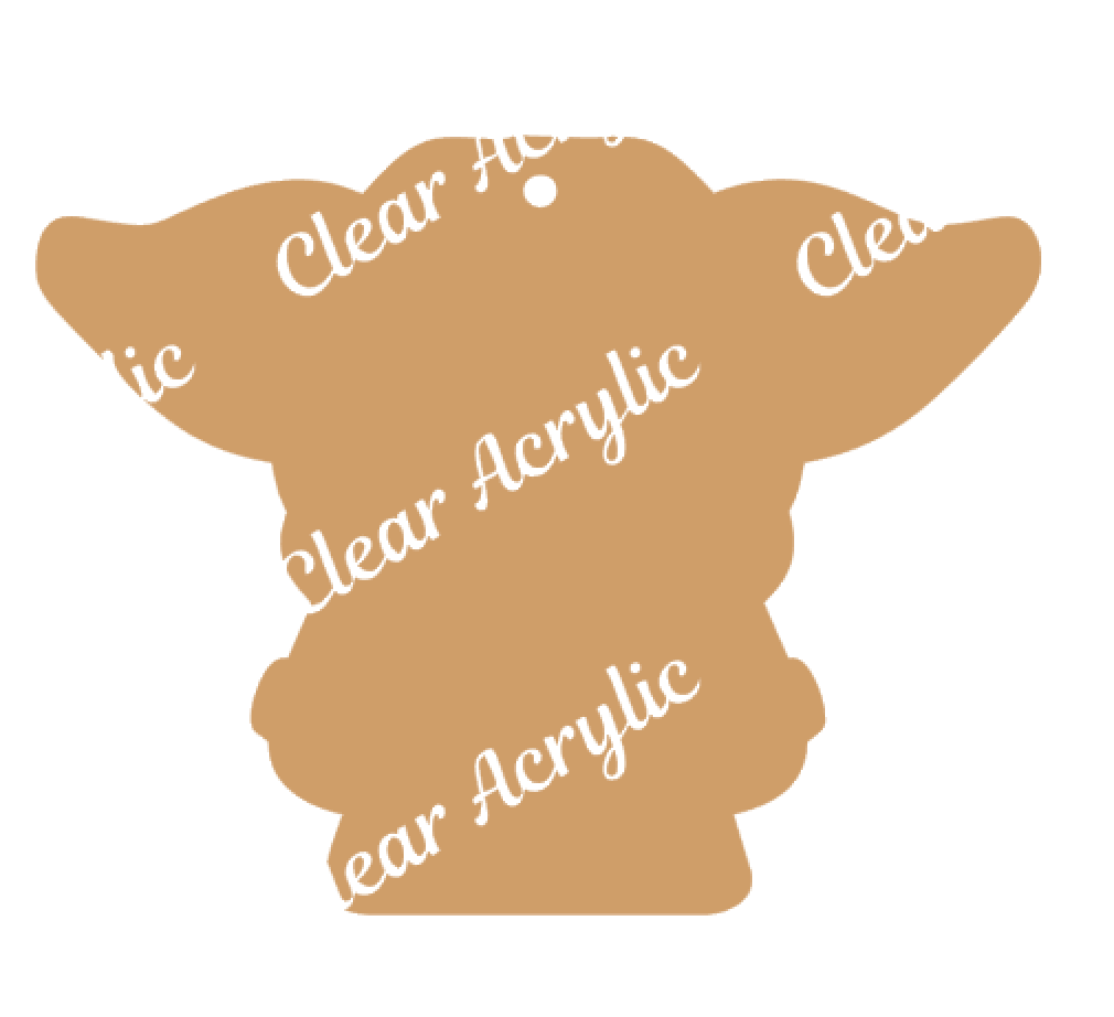 Baby Alien Acrylic Key Chain Blank – Moxie Vinyls