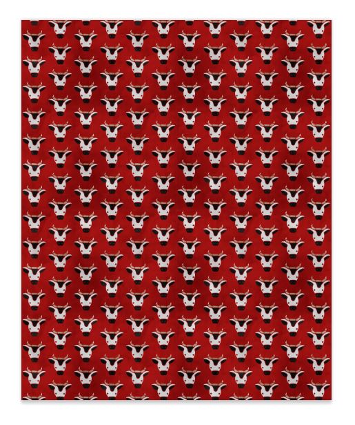 Red Barn Cow Steers Faux Leather – Moxie Vinyls